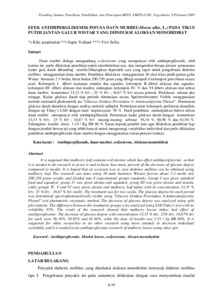 EFEK ANTIHIPERGLIKEMIK INFUSA DAUN MURBEI (Morus alba, L.) PADA TIKUS ...