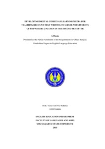 DEVELOPING DIGITAL COMICS AS LEARNING MEDIA FOR TEACHING RECOUNT TEXT ...