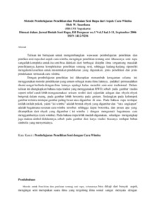 Metode Pembelajaran Penelitian dan Penilaian Seni Rupa dari Aspek Cara ...